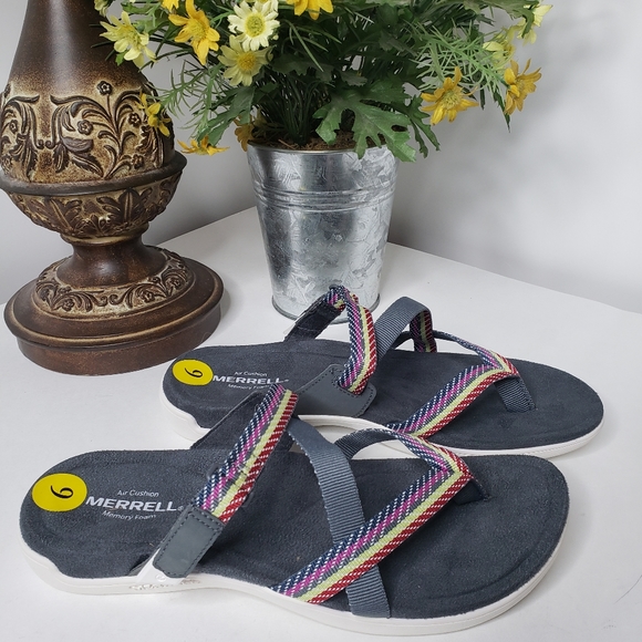 Merrell | Shoes | Nwotb Merrell Turbulance Gray Select Grip Sandel ...